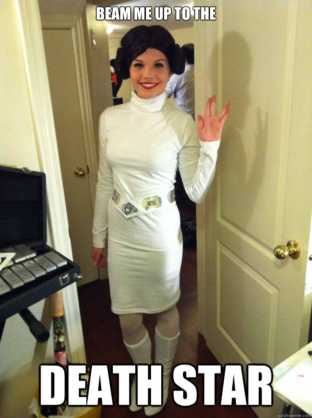BEAM ME UP TO THE DEATH STAR - KLINGON LEIA - quickmeme