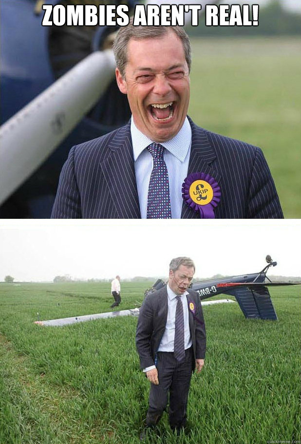 Zombies aren't real! - Misc - quickmeme