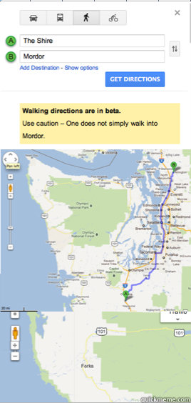 Untitled - map mordor and forks - quickmeme