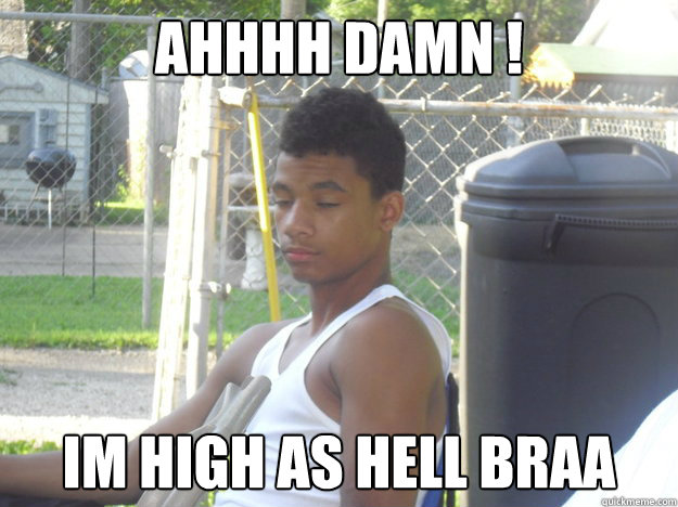 ahhhh Damn ! im high as hell braa - Misc - quickmeme
