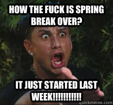 spring break over memes | quickmeme