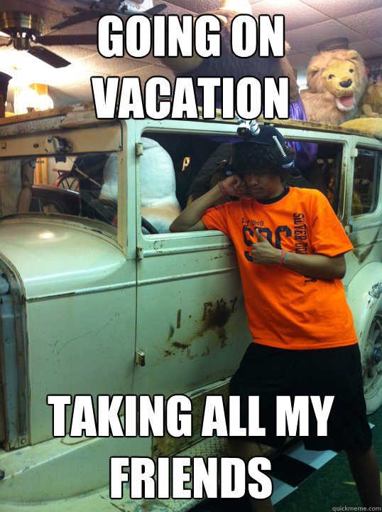 going on vacation taking all my friends - Dumb ass Thief - quickmeme