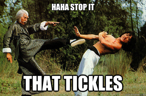 haha stop it That tickles - Misc - quickmeme