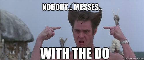 NOBODY... MESSES.. WITH THE DO - NOBODY MESSES WITH THE DO - quickmeme