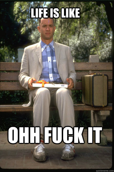 life is like ohh fuck it - Misc - quickmeme