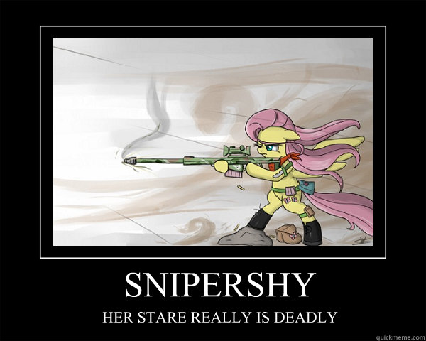 Sniper Fluttershy memes | quickmeme