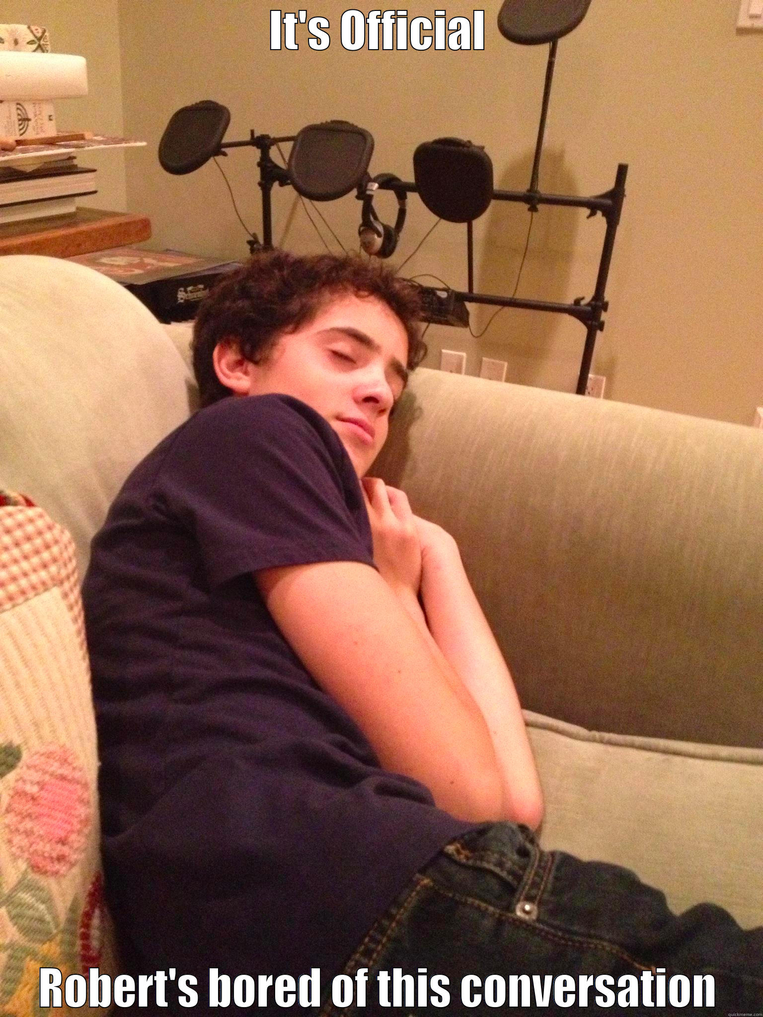 Robert Sleeps - quickmeme