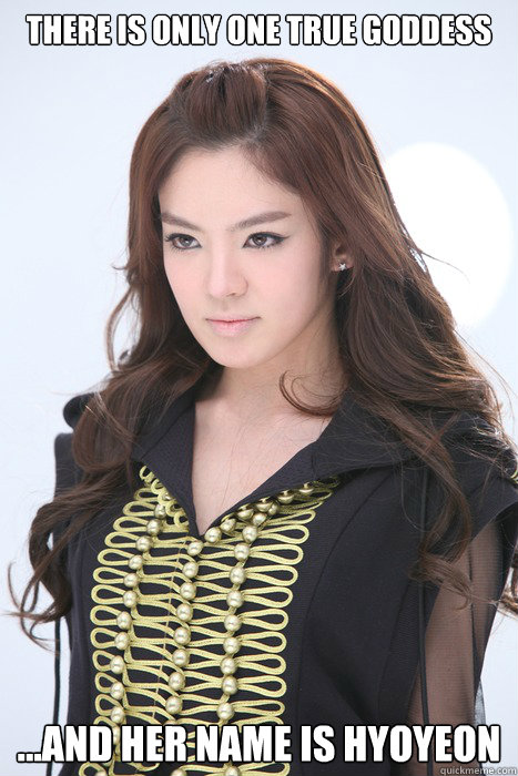 Hyoyeon is a GODDESS memes | quickmeme