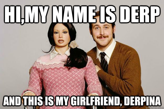 Hi,my name is derp And this is my Girlfriend, Derpina - Misc - quickmeme