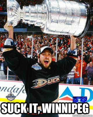 SUCK IT, WINNIPEG - Teemu Selanne - quickmeme
