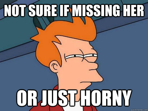 Not sure if missing her Or just horny - Misc - quickmeme