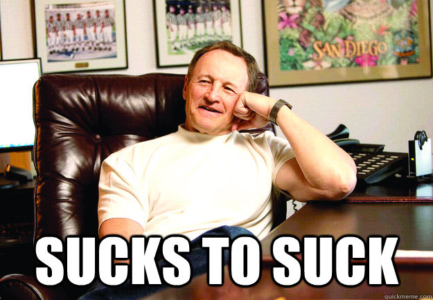 sucks to suck - Satisfied Ed Hochuli - quickmeme