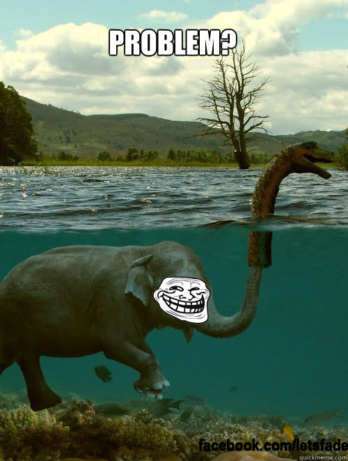 Problem? - Troll elephant - quickmeme