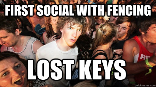 First social with fencing lost keys - Misc - quickmeme