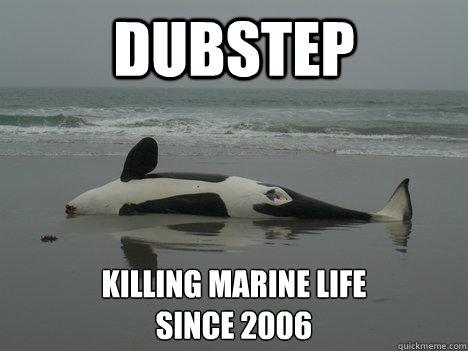 DUBSTEP KILLING MARINE LIFE SINCE 2006 - DUBSTEP WHALE - quickmeme