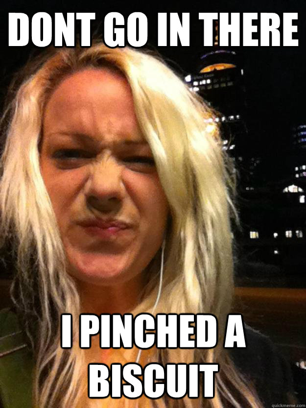 Dont go in there I pinched a biscuit - sage birthday - quickmeme