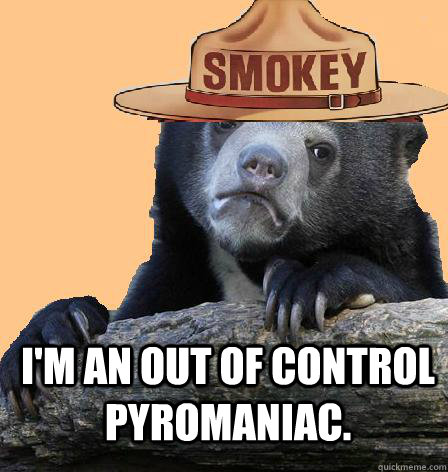 I'm an out of control pyromaniac. - Misc - quickmeme